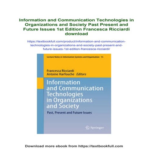 Information and Communication Technologies in Organizations and Society ...