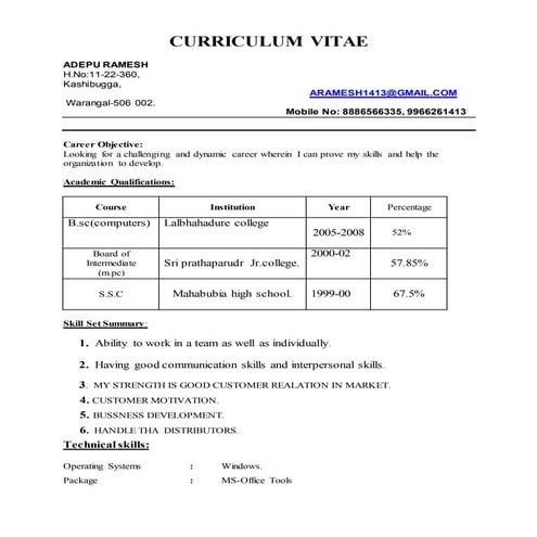 Cv | DOCX