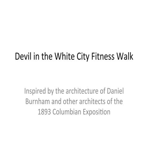 Devil in the White CityDRAFT41813 | PPT