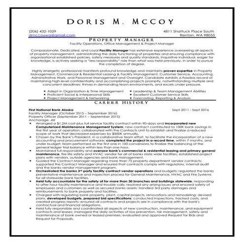 Doris McCoy Resume | PDF