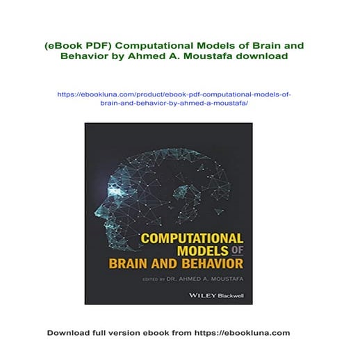 (eBook PDF) Computational Models of Brain and Behavior by Ahmed A. Moustafa | PDF