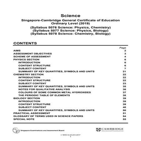 IGCSE Science Double Award Specification | PDF