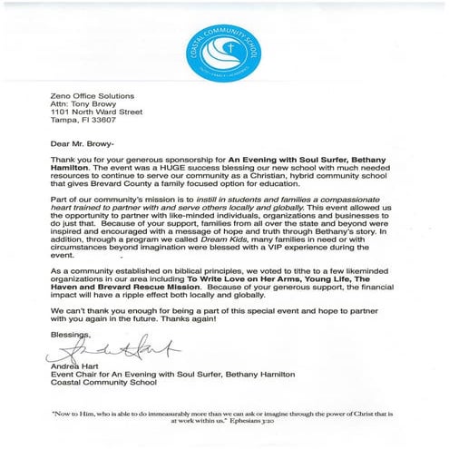 Bethany Hamilton - Soul Surfer Event | PDF