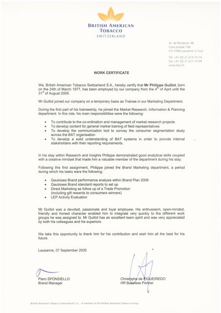 Reference Letter Yahoo | PDF