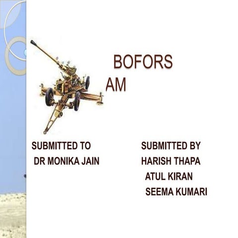 50859610 bofors-scam-ppt | PPTX