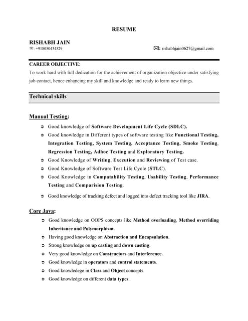 RESUME- now | PDF