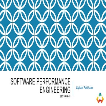Software Performance Engineering-01 | PPT