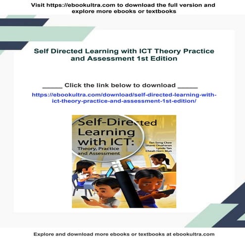 Self Directed Learning with ICT Theory Practice and Assessment 1st ...