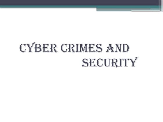 Cyber security presentation | PPT