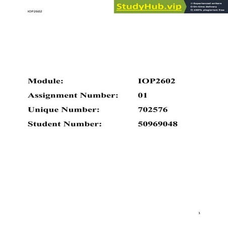 50969048 IOP2602 Assignment 01.Pdf
