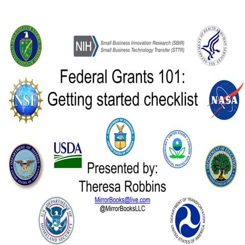 Federal Grants 101 by Theresa Robbins and Mirror Books, LLC - 2016 Sept ...