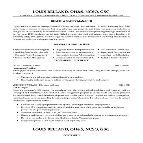 Angelo J Weda III resume 2 | DOC