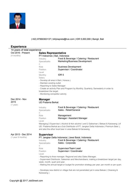 Billy Malonda presentations