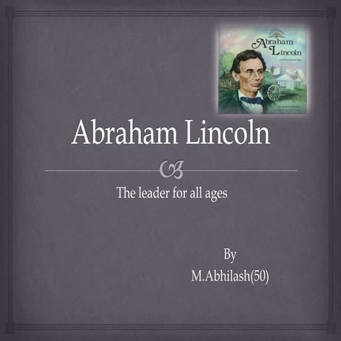 Abraham lincon | PPTX