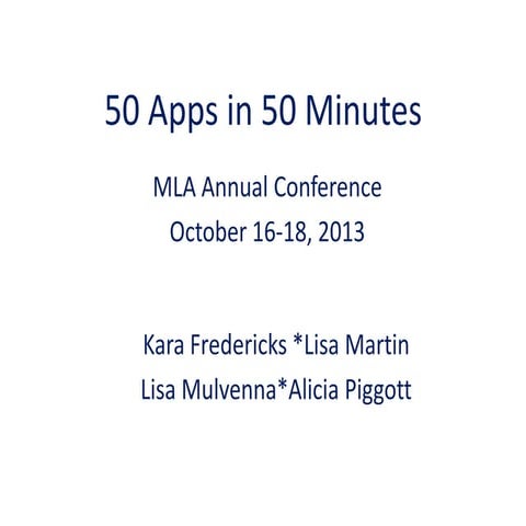 50 Apps in 50 Minutes | PPTX