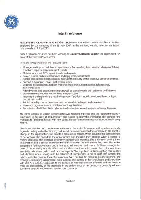 Alstom Reference Letter | PDF