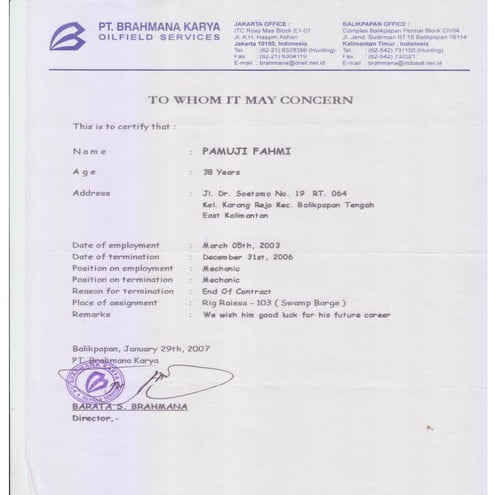 Experience Cert 4 | PDF