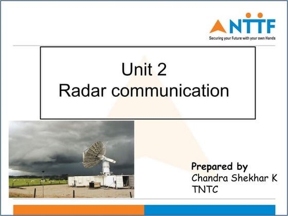 Radar ppt | PPT