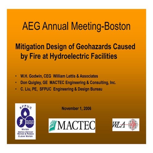 2006 AEG Godwin presentation | PPT