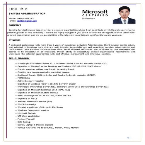 LIBU CV | DOCX