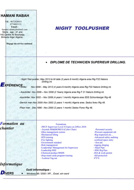 Freddys Resume cnc | DOCX