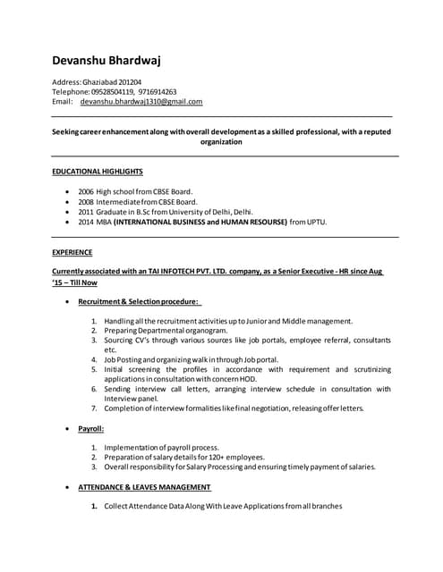 Resume Rasmi | PDF