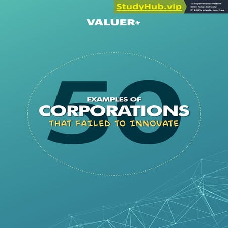 50 EXAMPLES OF CORPORATIONS THAT FAILED TO INNOVATE | PDF
