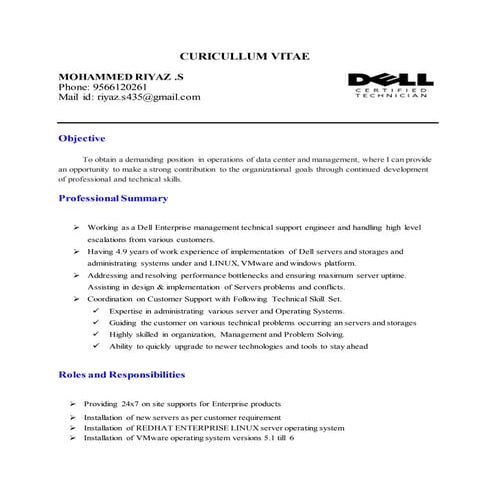 Riyaz CV | DOCX