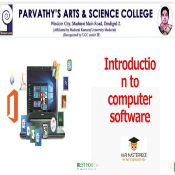 (50)introduction to computer software ppt hari master piece | PPTX ...