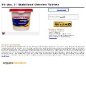 50 lbs. 3 stabilized chlorine tablets