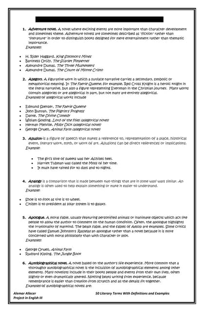 100 Literary Devices And Figures Of Speech | PDF | Humor and Satire ...