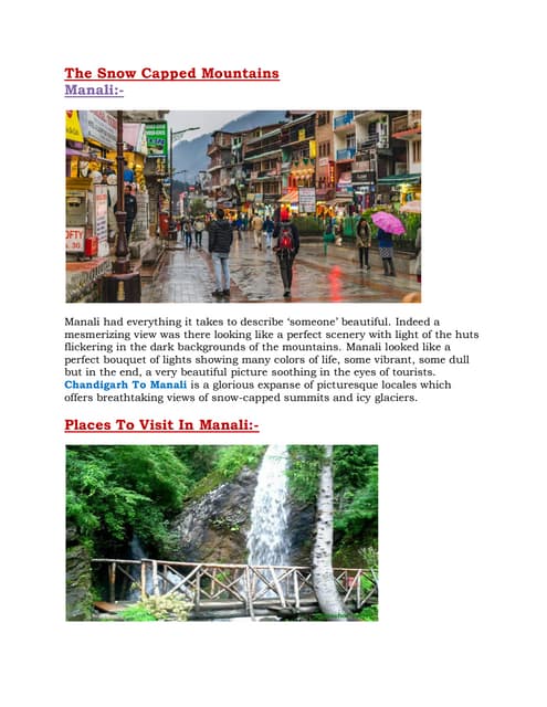 Manali Tour Package | PDF | Hinduism | Religion & Spirituality