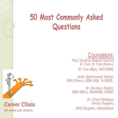 50 most commonly asked questions | PPTX