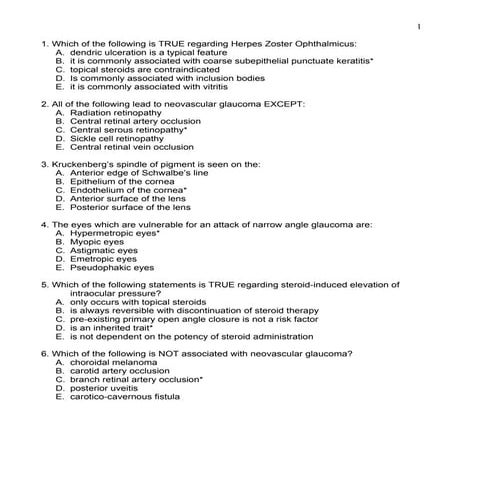 50 Multiple Choice Questions (MCQS) - Essential Clinical Skills 2006 ...