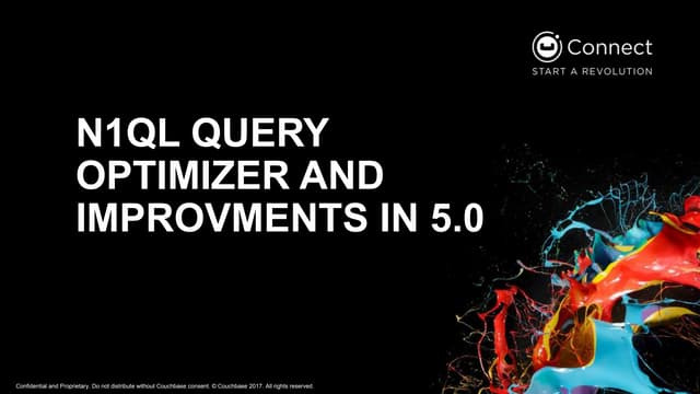 N1ql Query Optimizer Improvements In Couchbase 50 By Sitaram Vemulapalli Ppt