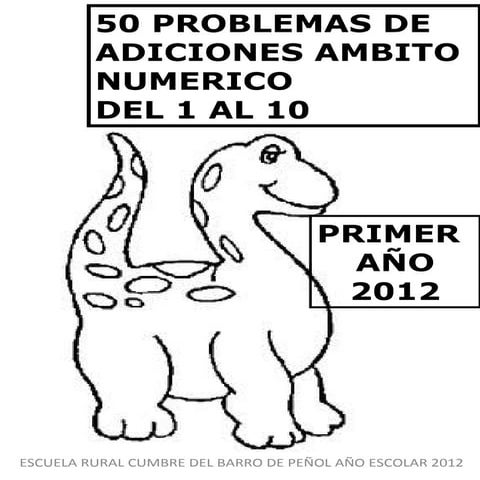 50 problemas de adicion ambito numerico hasta el 10 | PPT