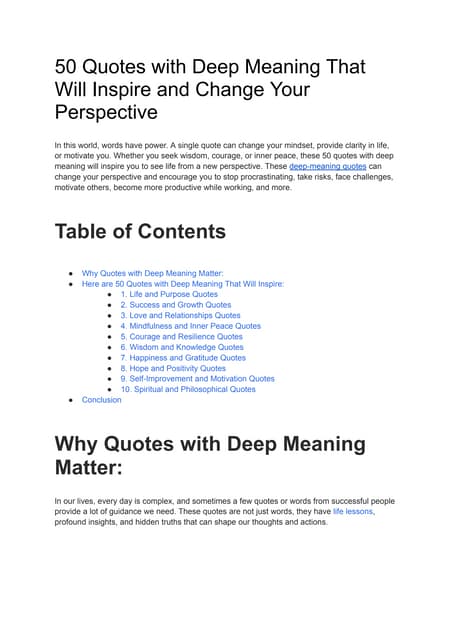 50 MOTIVATIONAL QUOTES | PDF