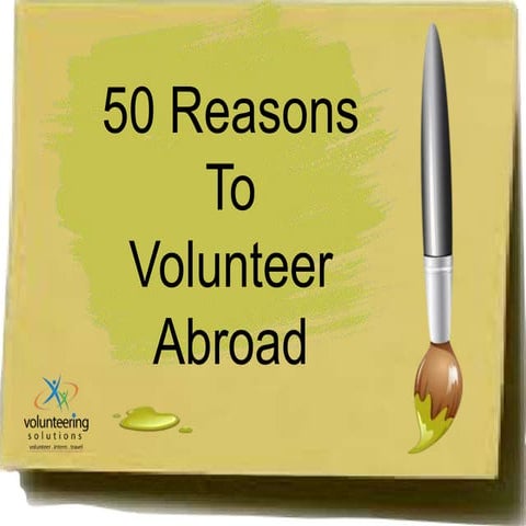 50 reasons to volunteer | PPTX