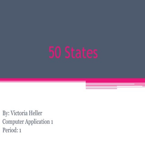 50 states | PPTX