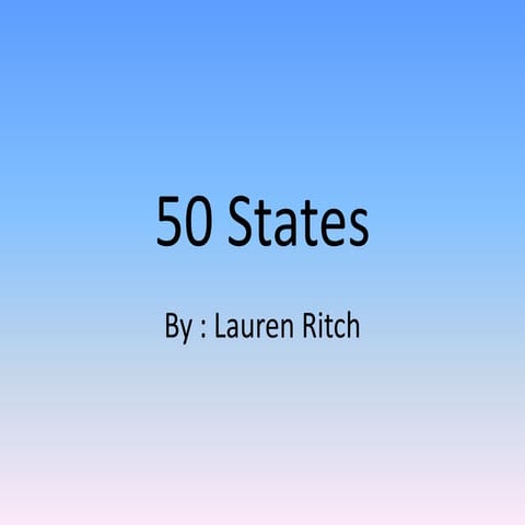 50 states | PPTX
