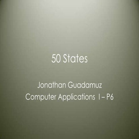 50 states | PPT