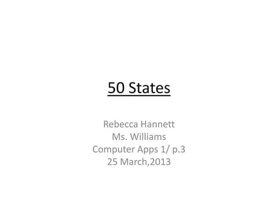 50 states | PPT