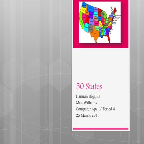 50 states assignment | PPTX