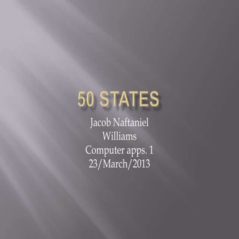 50 states | PPTX