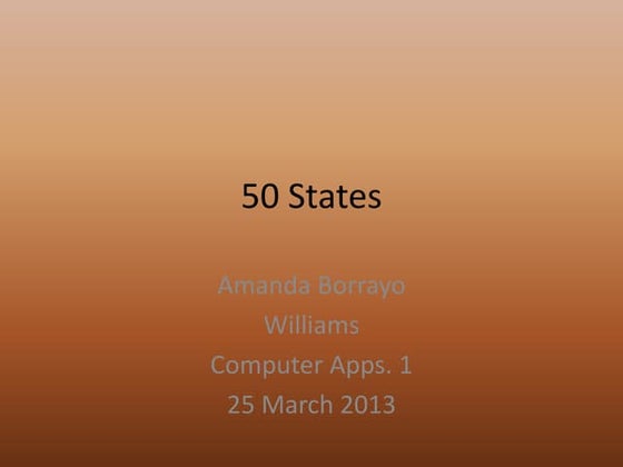 States and capitals | PPT