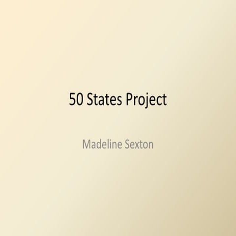 50 states project | PDF