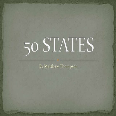 50 states | PPTX