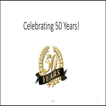 50th anniversary celebration | PPTX