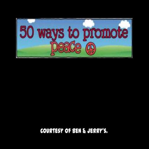 50 Ways to Promote Peace | PPTX