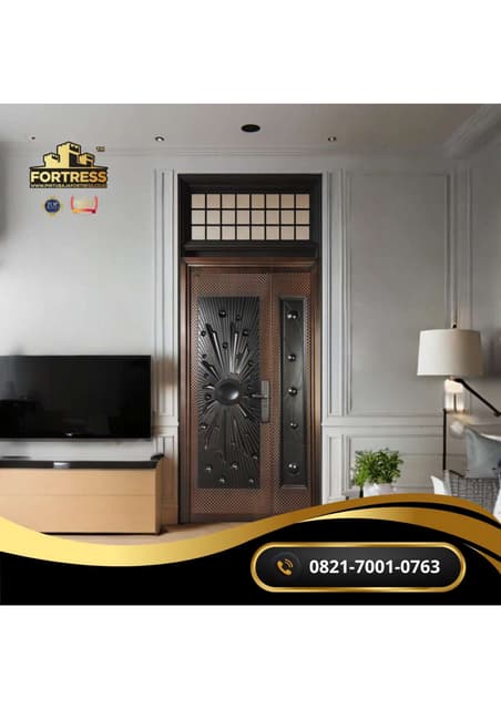 WA 0821 7001 0763 (FORTRESS) Pintu Besi Dua Daun Minimalis di Surabaya | PDF